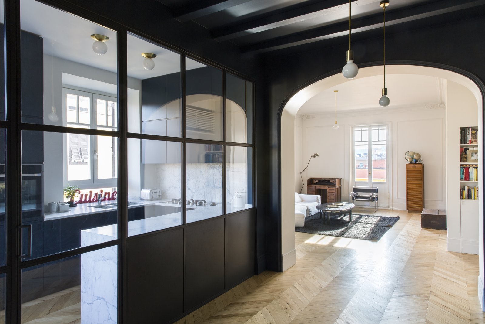 Photo 2 of 12 in A Historic Apartment in Rome Is Treated to a Dramatic ...