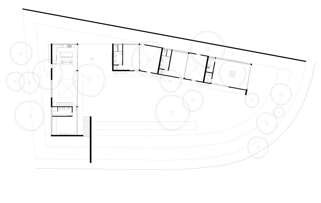 Photo 14 of 15 in A Modern Home Embraces Nature With a Unique L-Shaped ...