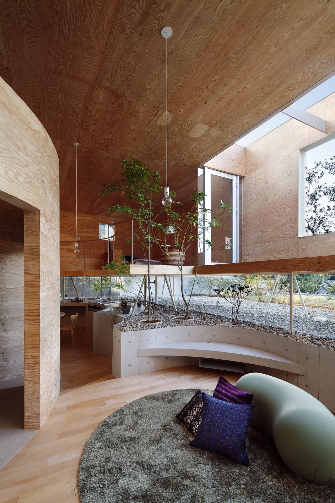 Photo 11 of 12 in This Japanese Home Has a Sunken Interior That Blends ...