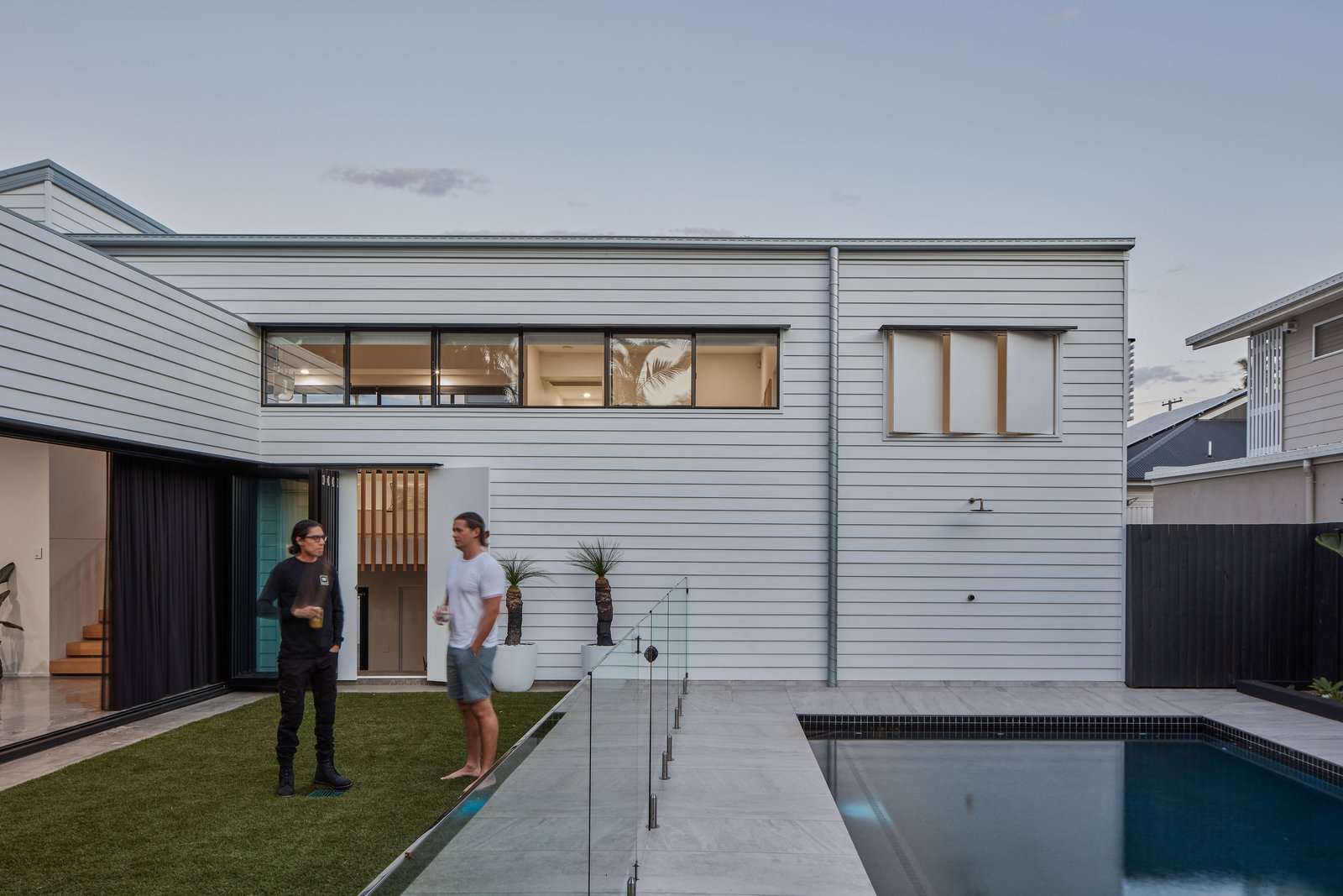 Photo 10 of 18 in A Crisp, New Home Rises Around an Existing Pool in ...