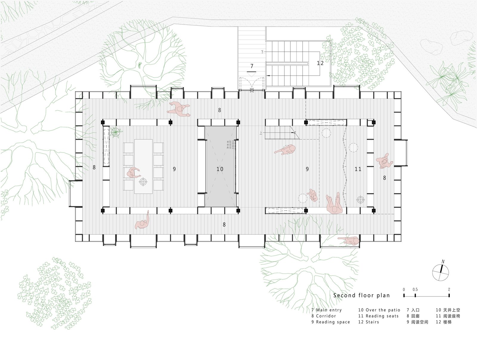 Photo 18 of 19 in A Transparent Library Gleams at the Center of a ...