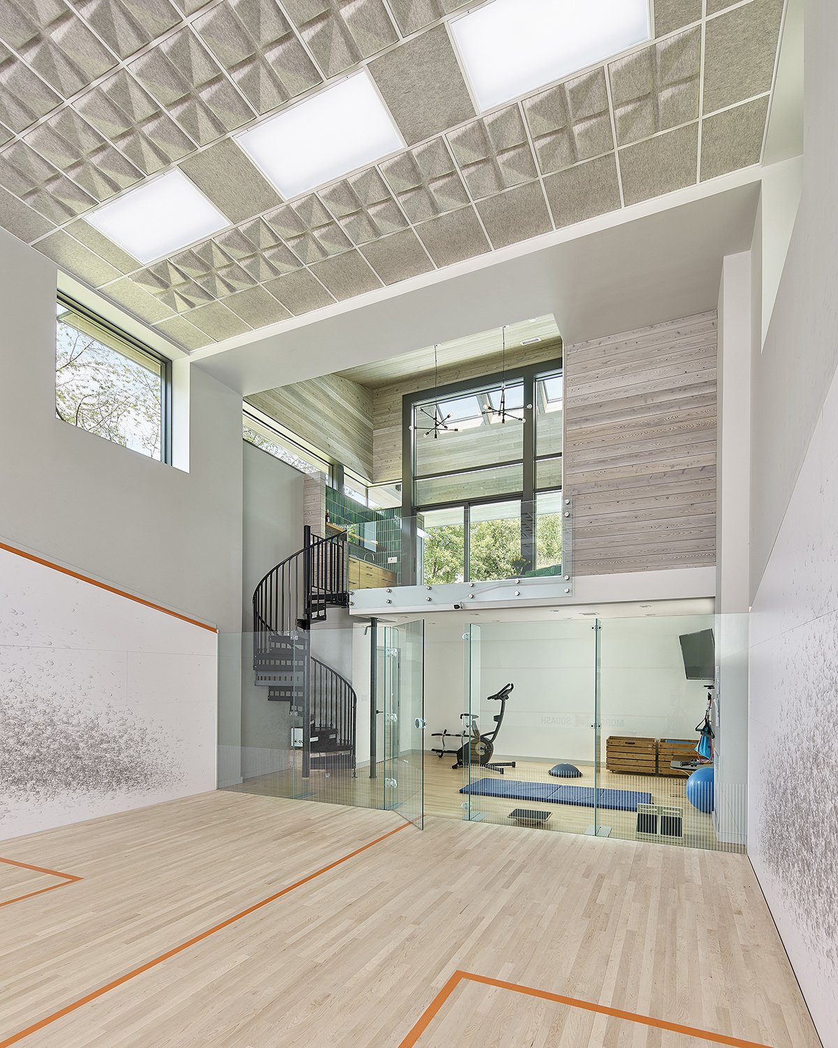 Photo 10 of 15 in Residential Squash Court and Pool House by Wyant ...