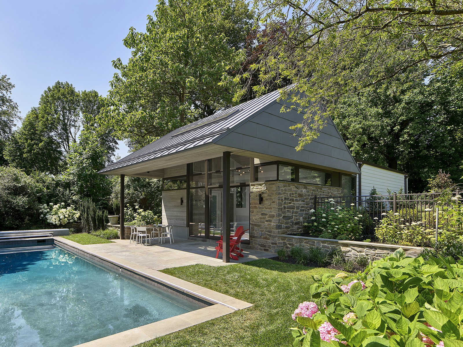 Photo 7 of 15 in Residential Squash Court and Pool House by Wyant ...