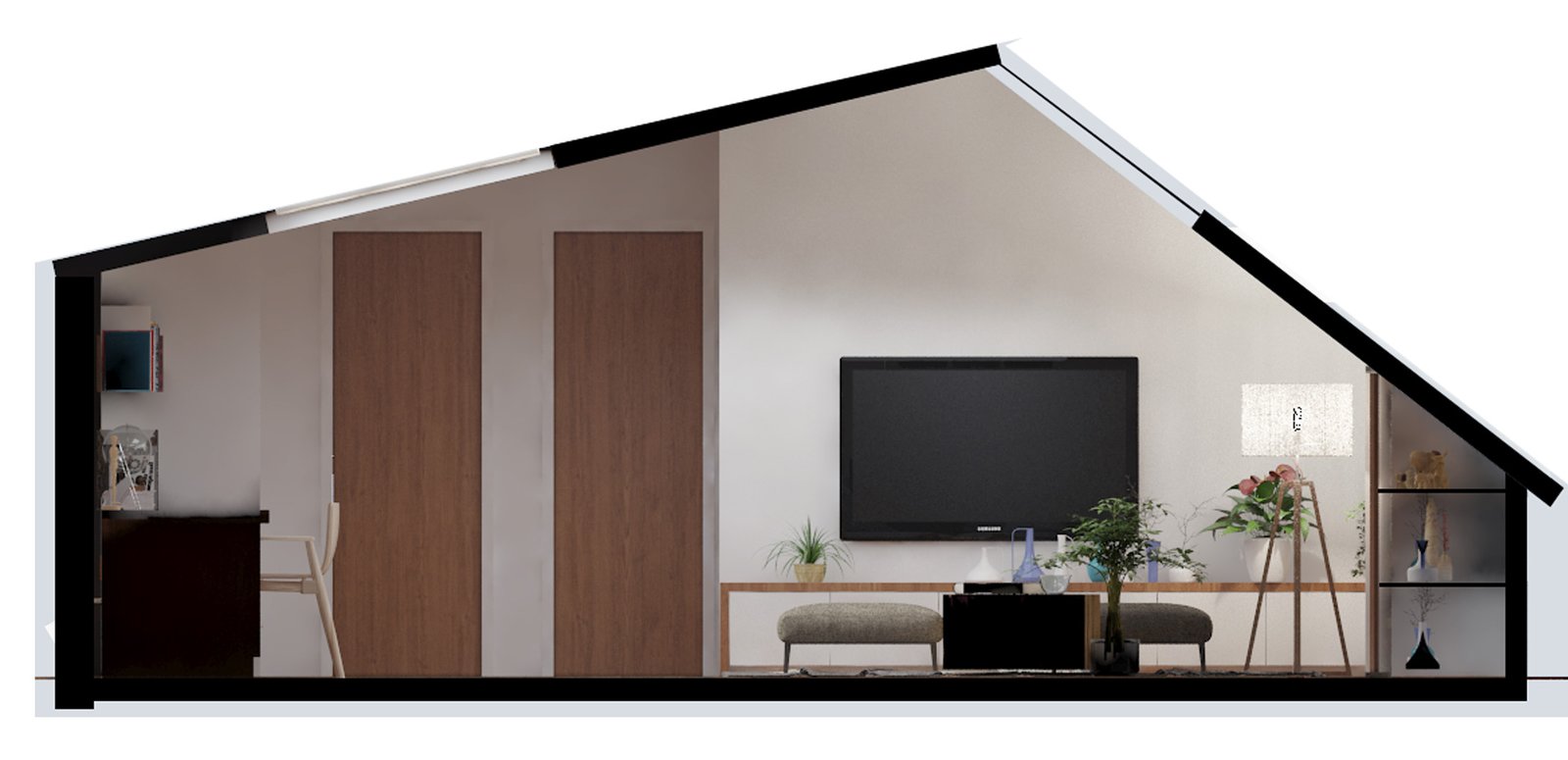 Photo 9 of 17 in Inspired Flexible Attic Space by Arcbazar.com - Dwell