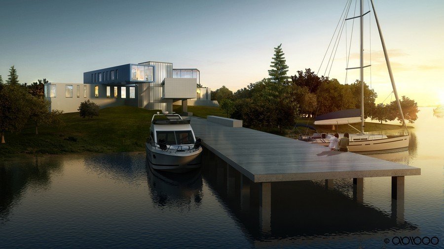 Photo 11 of 12 in 10 Beautiful Island-Style Shipping Container Homes ...