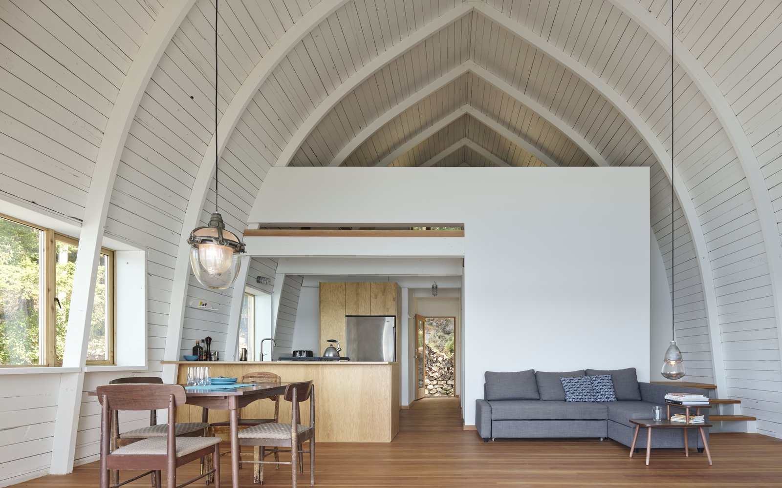 Photo 6 of 12 in We’re Nuts About This Acorn-Shaped Cabin on an Island ...