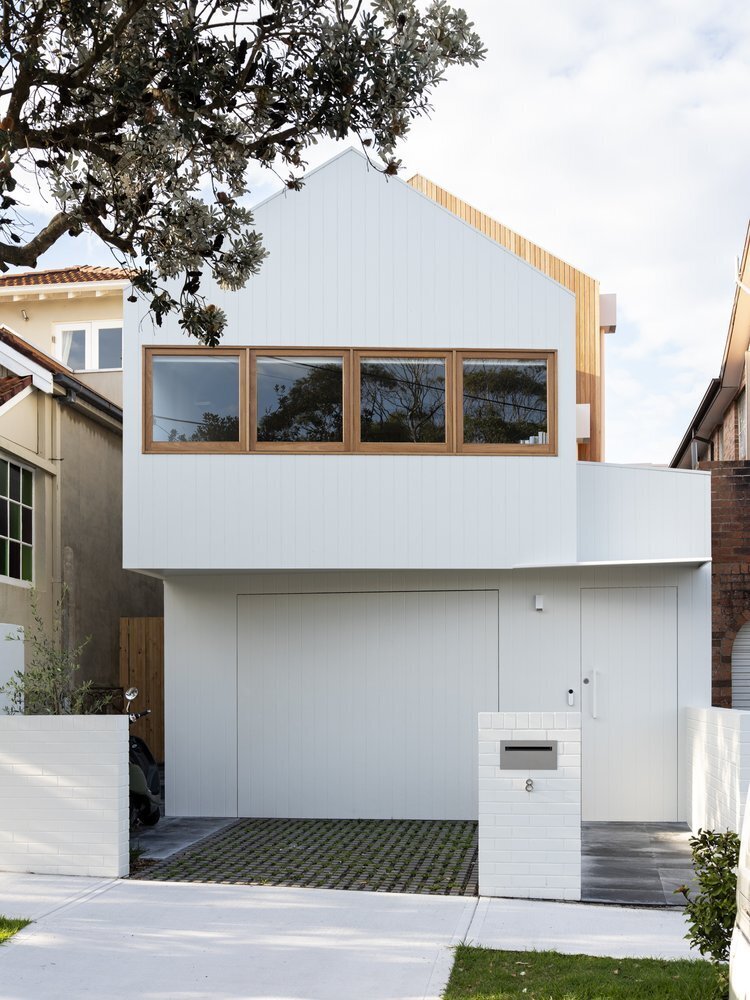 Photo 2 of 10 in The Site Was Long and Narrow, So They Cut the Home in ...