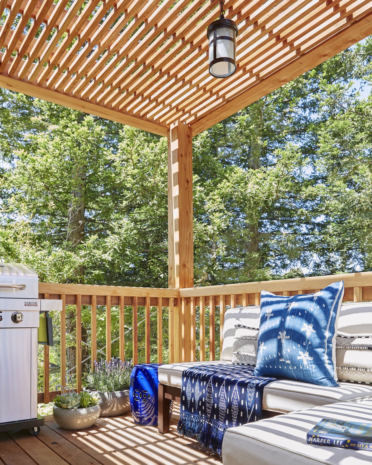 Photo 5 of 9 in An Elegant Redwood Deck Transforms the Exterior of a ...