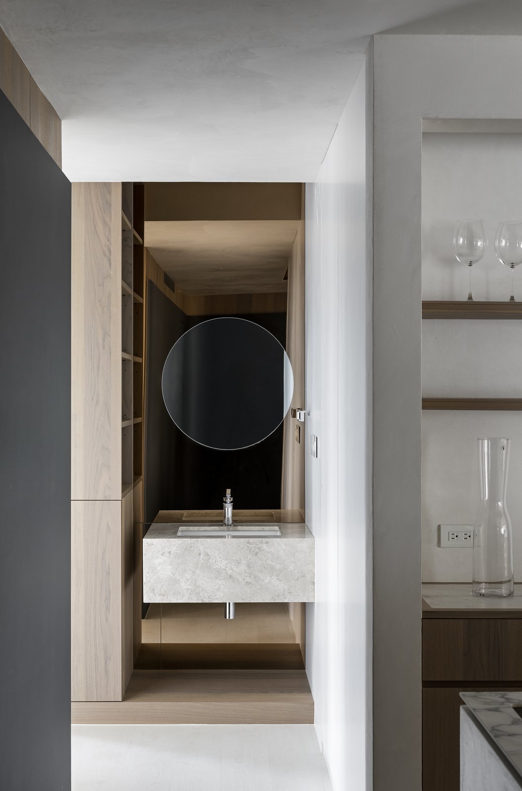 Photo 11 of 12 in Ceiling Cutouts Reveal Peaked Roofs in This Taiwan ...