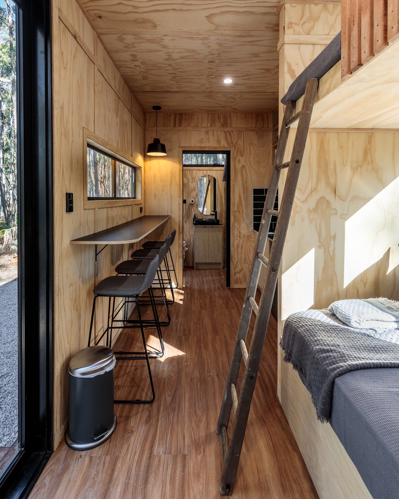 Photo 4 of 10 in Go Off-Grid in This Tiny Australian Cabin Made for ...