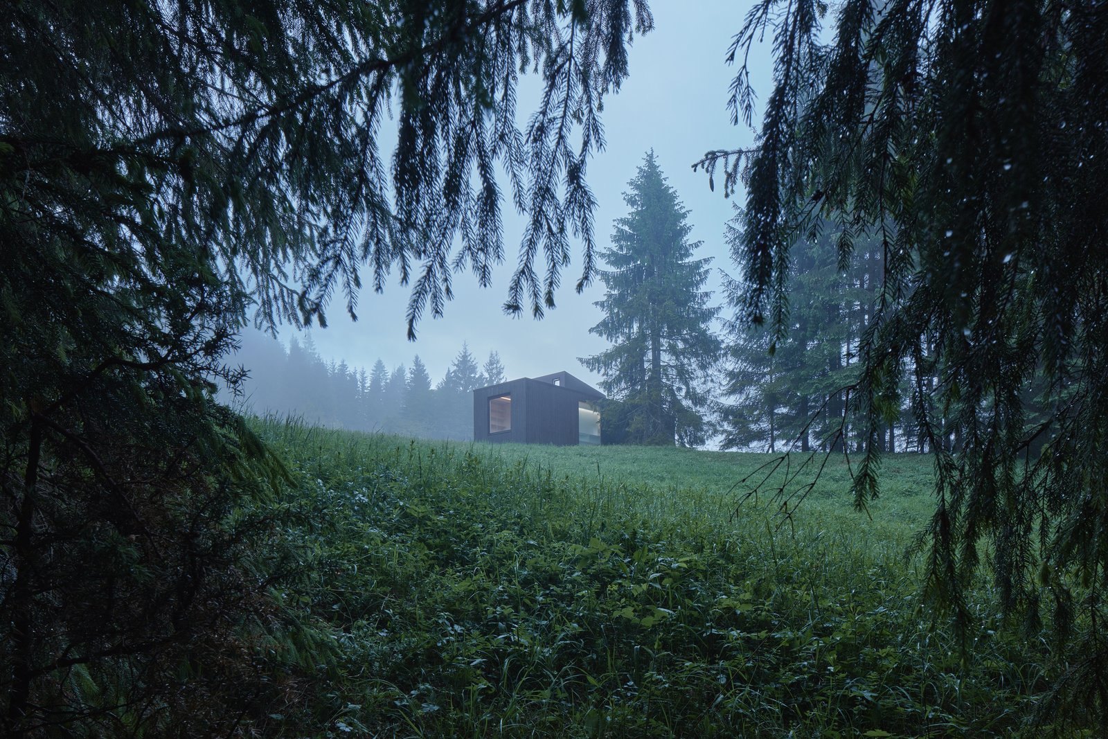 Photo 3 of 14 in This Off-Grid Prefab Cabin Boasts a Hidden Hot Tub - Dwell