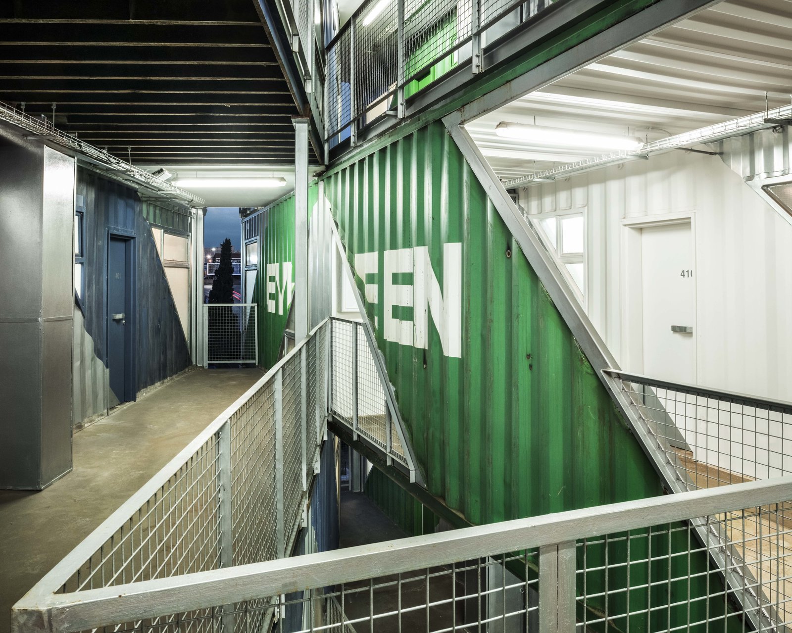 Photo 10 of 15 in Stacked Shipping Containers Create a New Model For ...