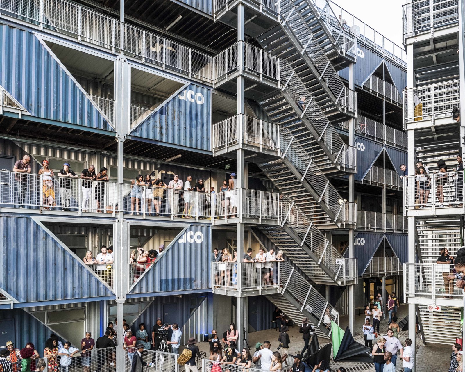 Photo 8 of 15 in Stacked Shipping Containers Create a New Model For ...