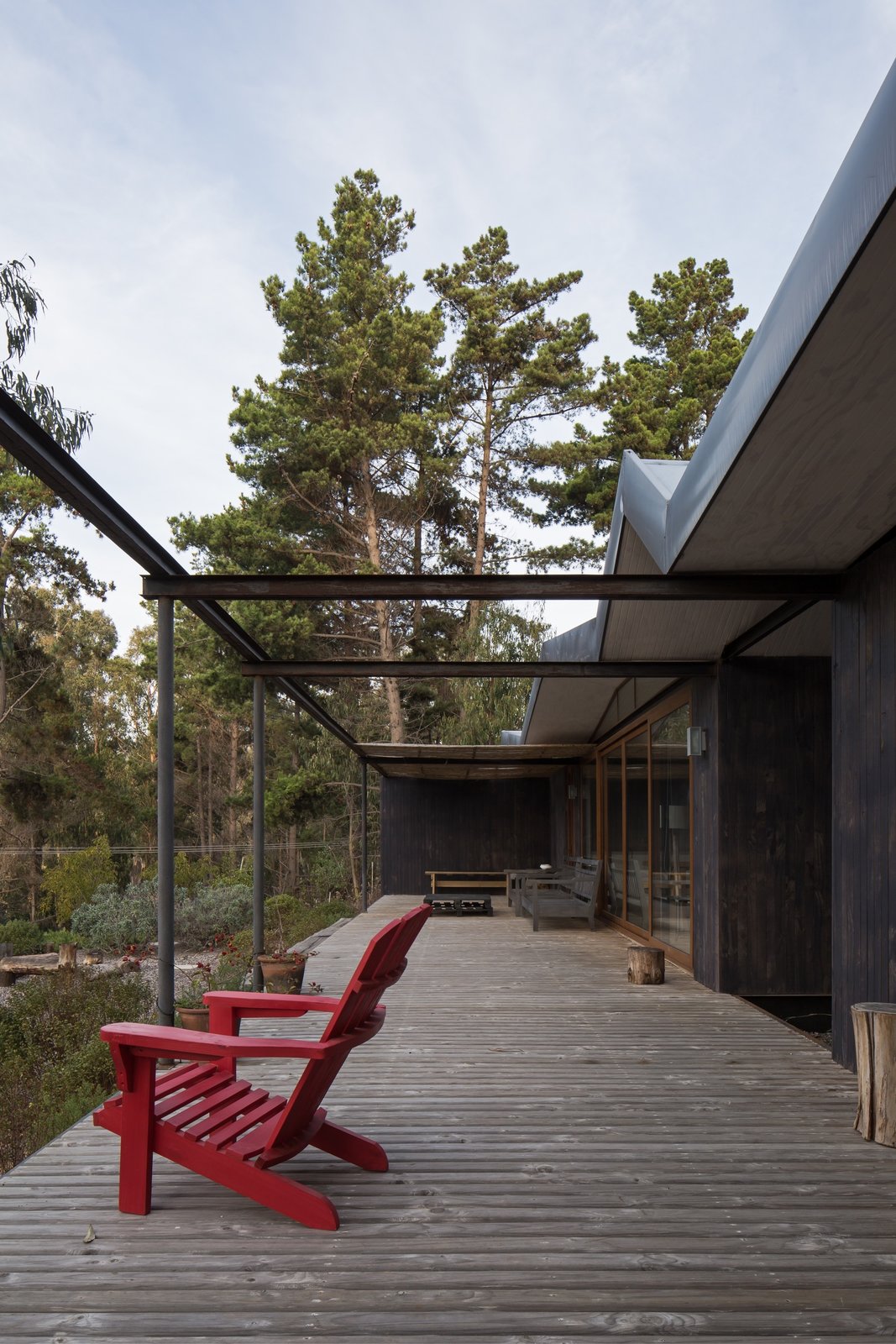 Photo 7 of 12 in This Chilean Home’s Folded Metal Roof Recalls the Art ...