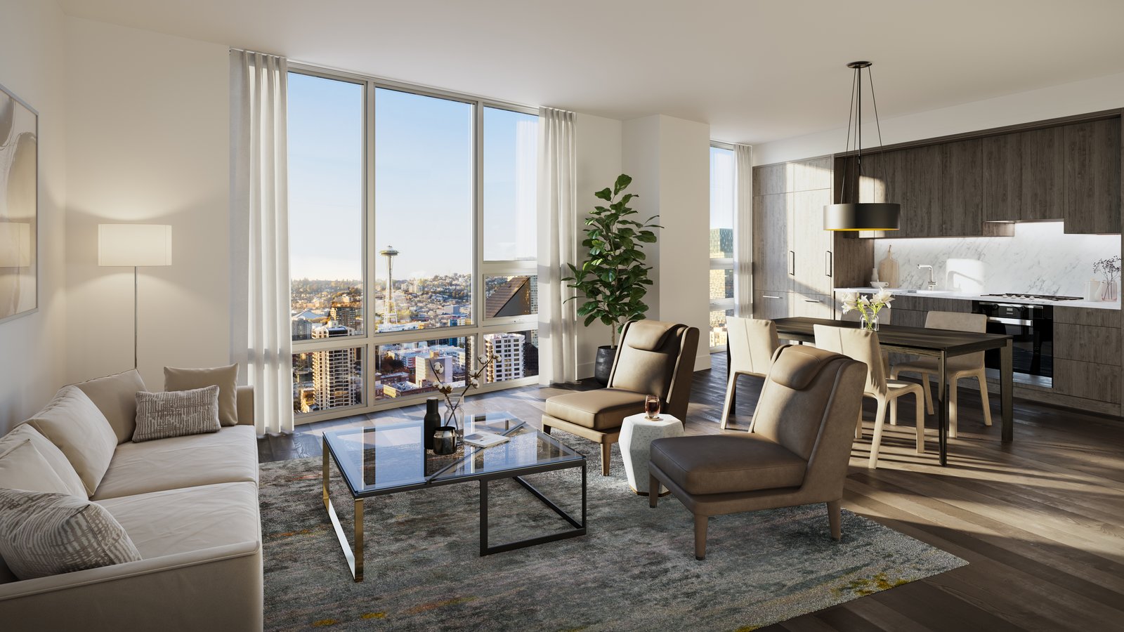 These Seattle Luxury High-Rise Residences Bring Modern Design Inspired ...