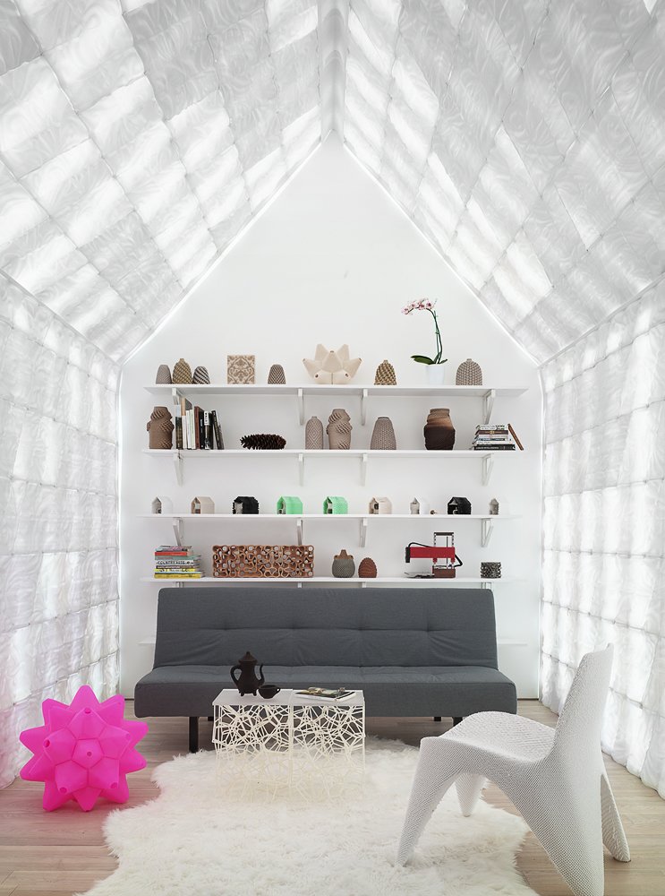 Photo 4 of 12 in This 3D-Printed Tiny Cabin Offers a Creative Response ...