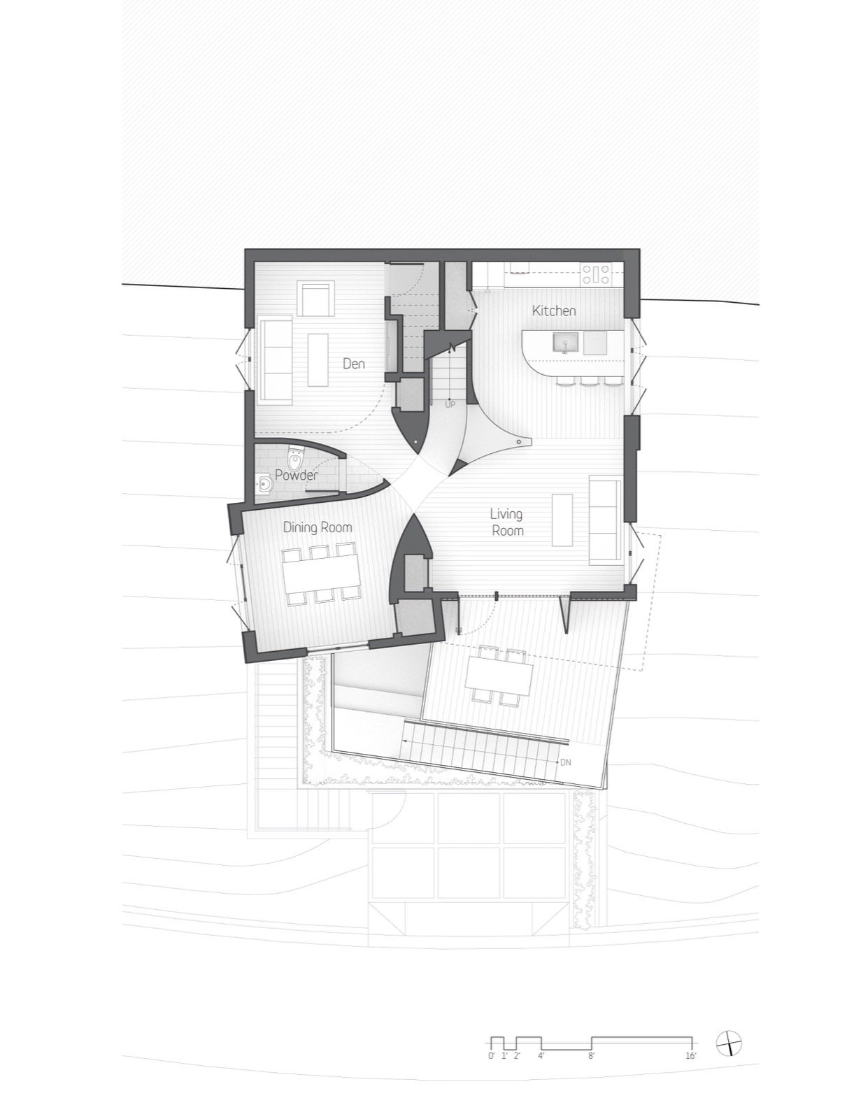 Photo 14 of 16 in Stacked Boxes Form an Experimental Hillside House - Dwell