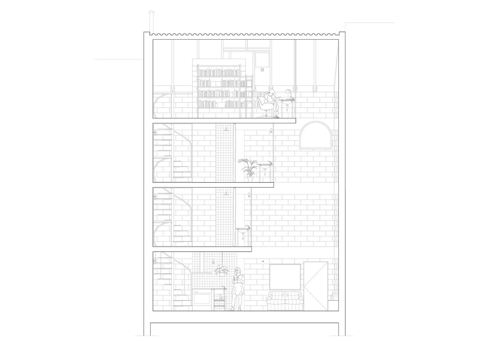 Photo 15 of 19 in A Tiny Lisbon Home Draws In Daylight With a Central ...