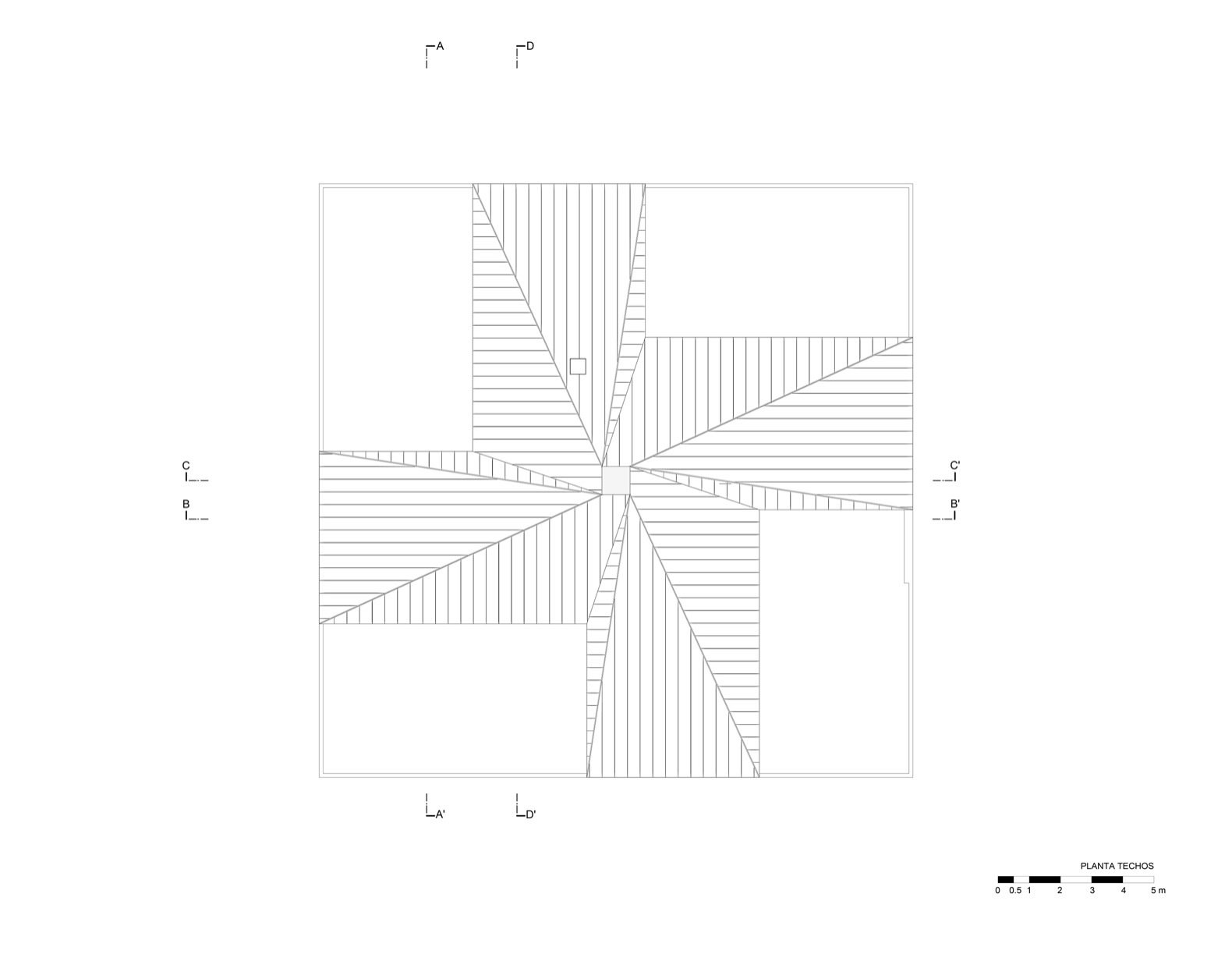 Photo 6 of 12 in This Pinwheel-Shaped House of Pine Is a Lesson in ...