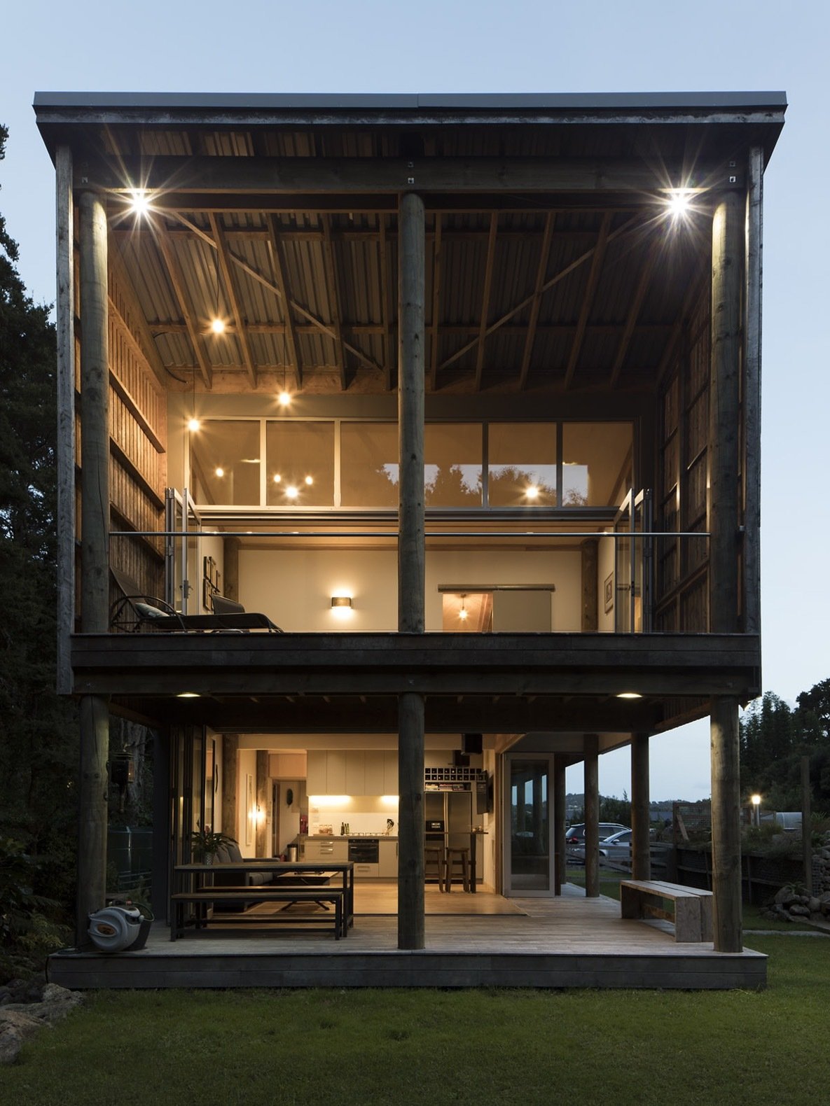 Photo 2 of 17 in A Wedge-Shaped Home Opens Up to the New Zealand Bush ...