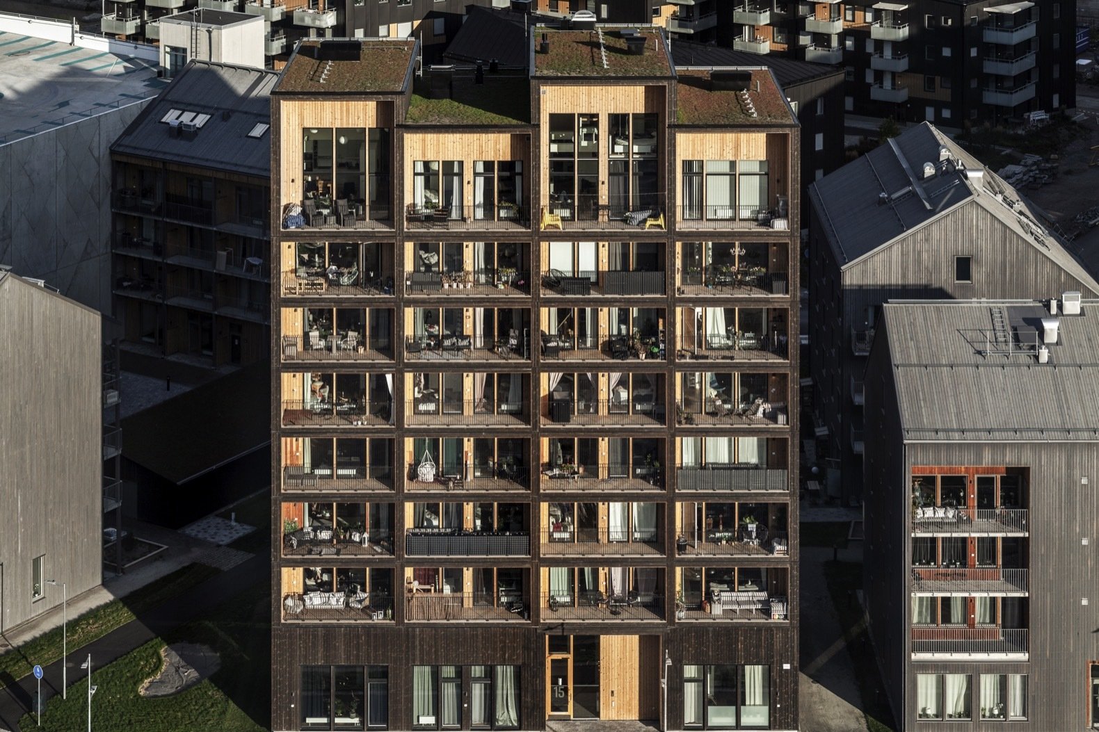 Photo 11 of 14 in Sweden’s Tallest Timber Building Is a Towering Feat ...
