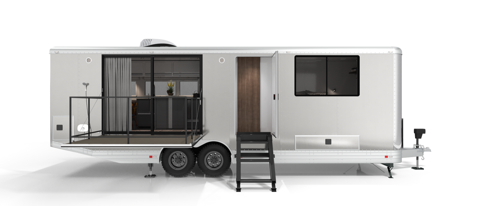 Photo 14 of 20 in Living Vehicle Unveils 3 New Solar-Powered Trailers ...