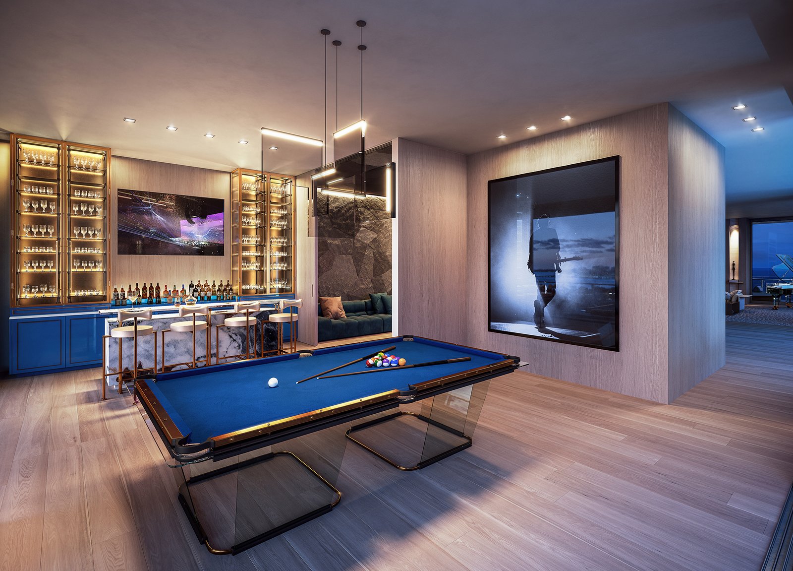 Private Pool Table Penthouse Apartments San Francisco Photography ...
