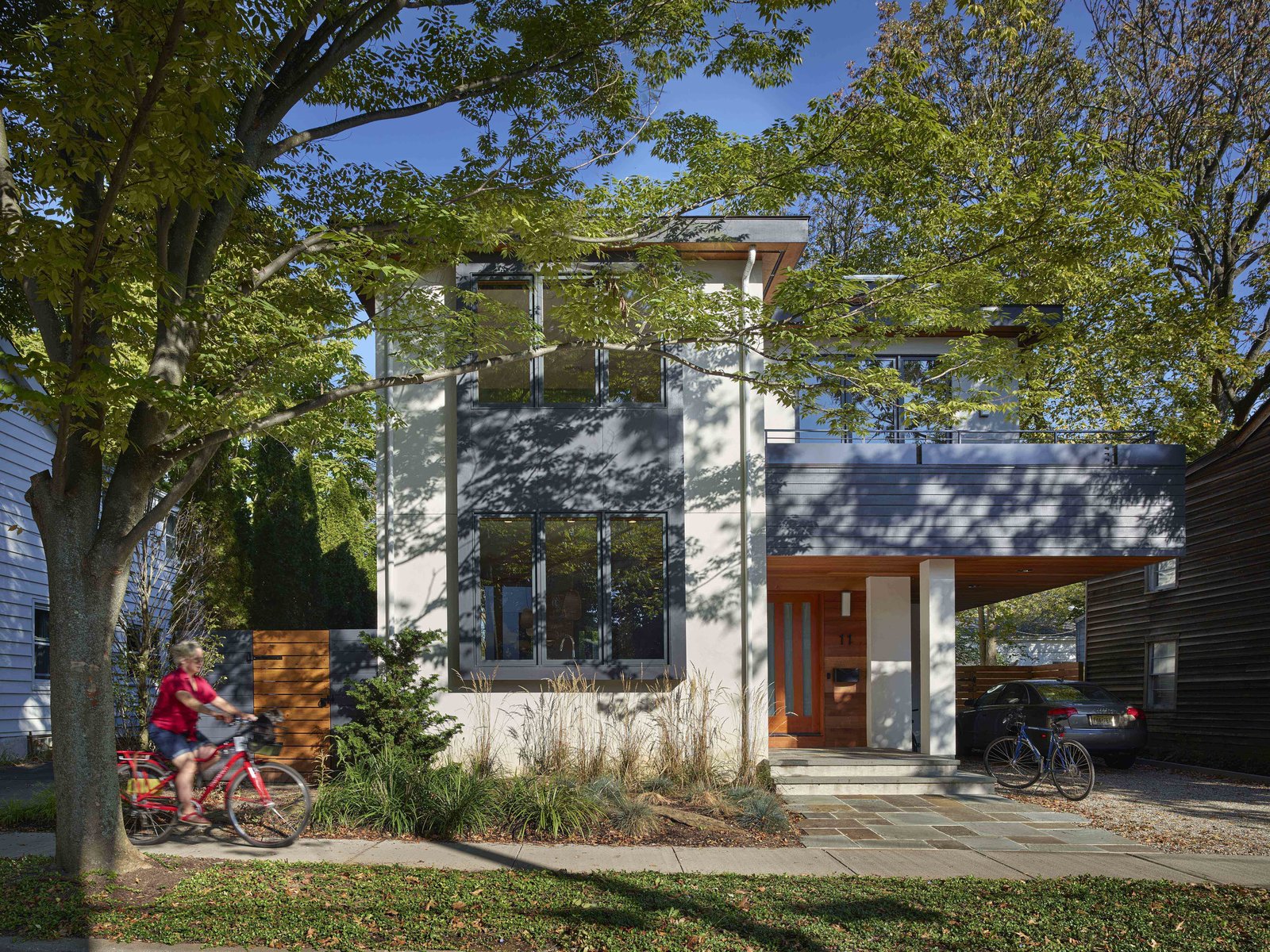 House with a Vertical Library Modern Home in Princeton, New Jersey on Dwell