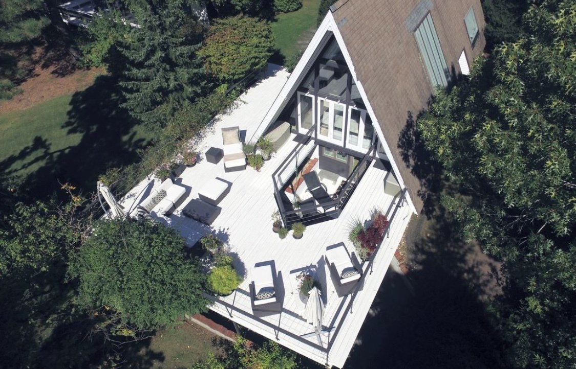 Photo 1 of 11 in Modern A frame house in the Hamptons by Benny lin - Dwell