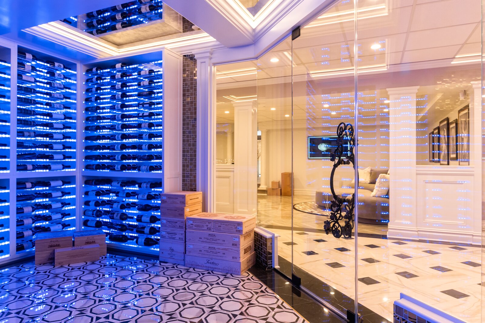 Photo 3 of 5 in Acrylic Wine Cellar by Joseph and Curtis Custom Wine ...