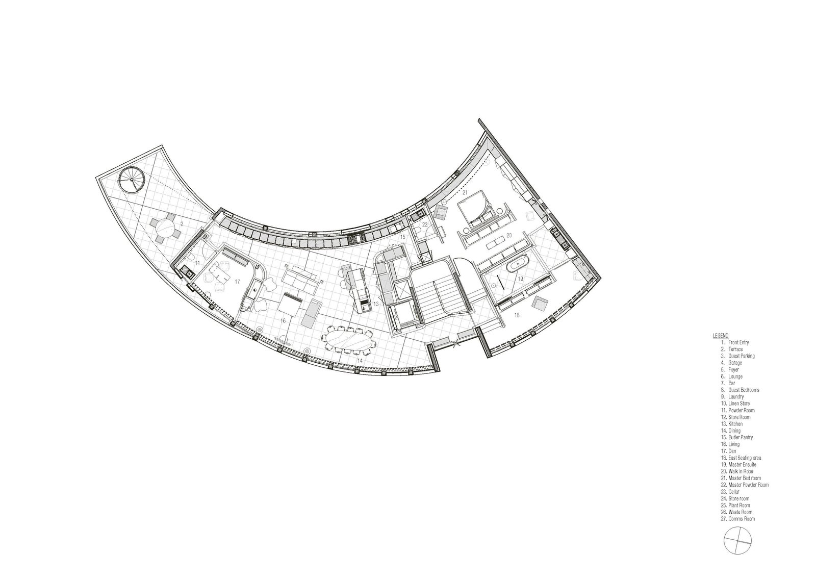 Photo 13 of 15 in A Curving Coastal Home in Australia Mimics the ...