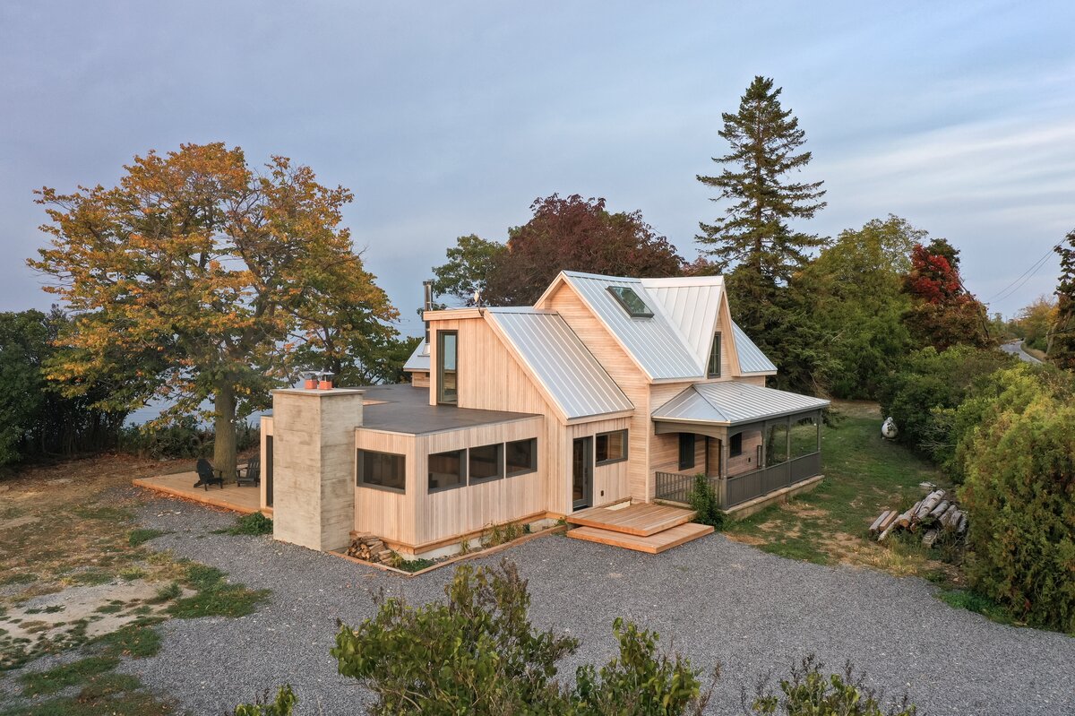Photo 1 of 14 in The Renovation of a Canadian Farmhouse Uncovers a Log ...