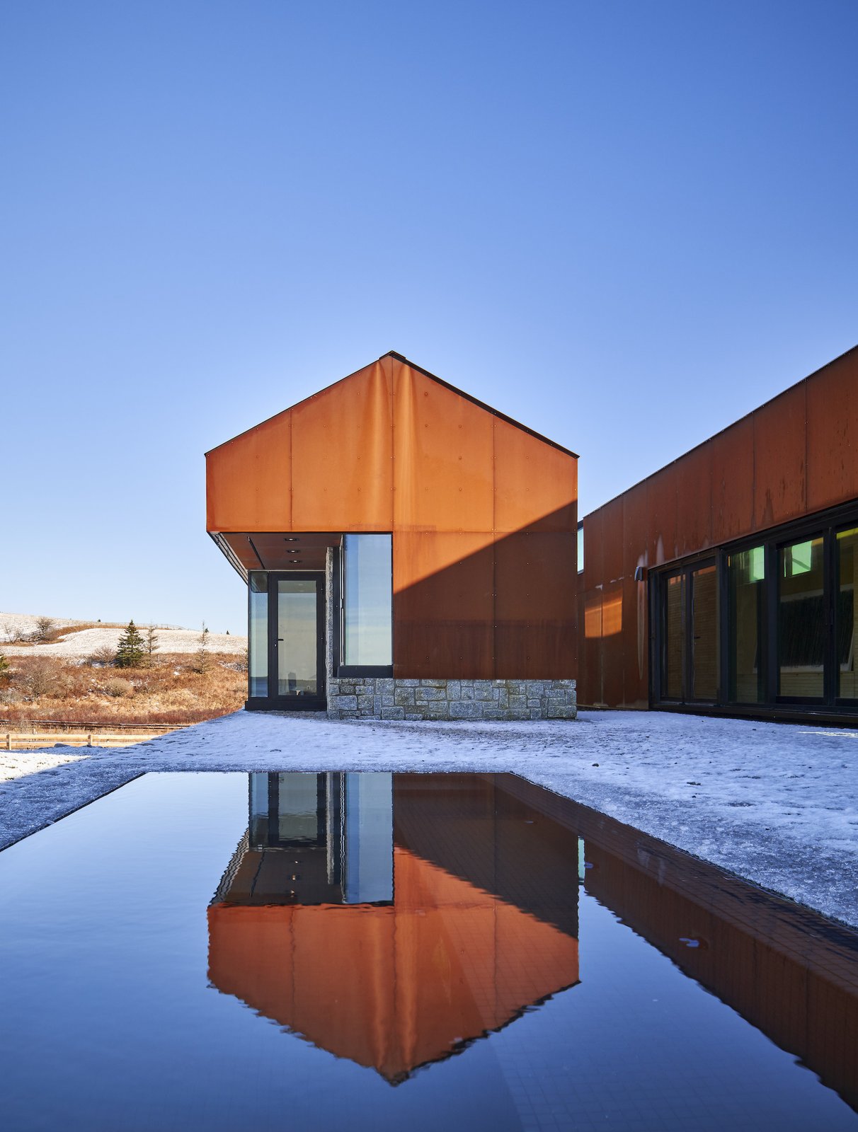 Photo 10 of 19 in Three Cor-Ten Steel Pavilions Make Up This Art ...