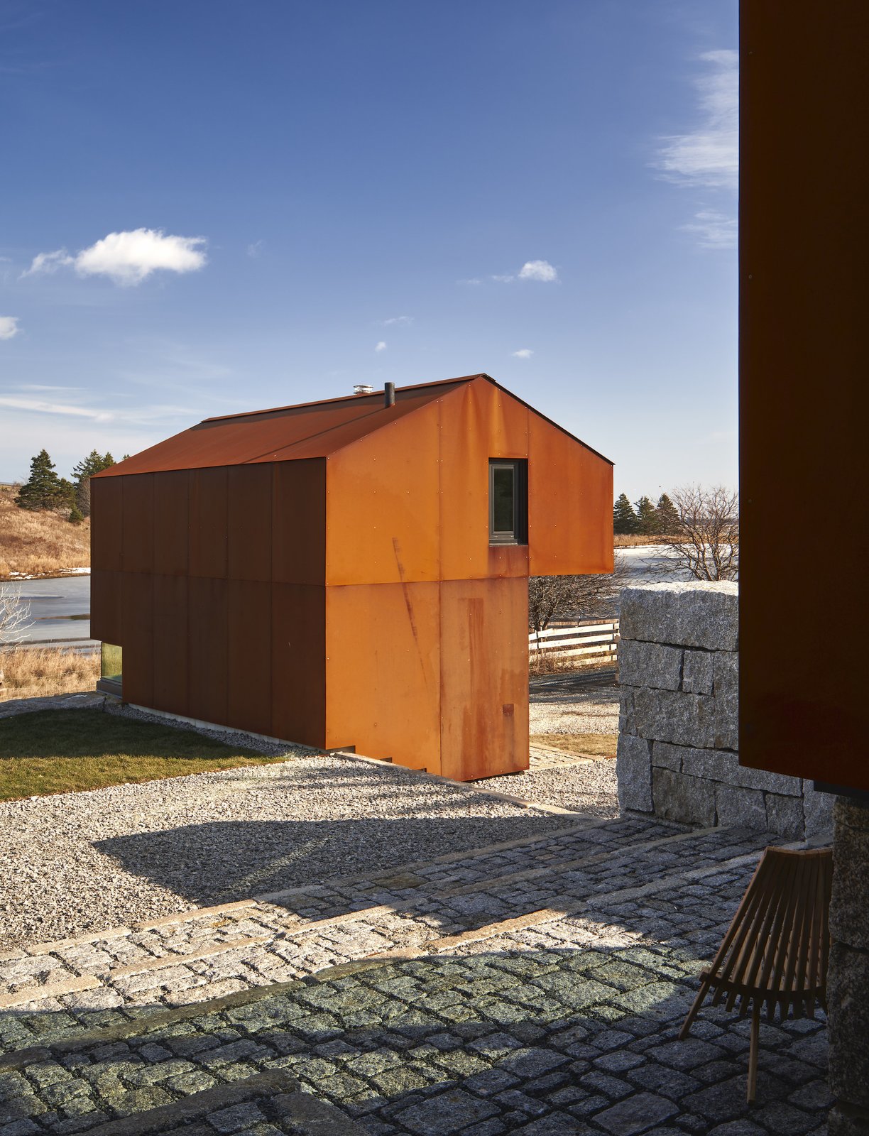 Photo 8 of 19 in Three Cor-Ten Steel Pavilions Make Up This Art ...