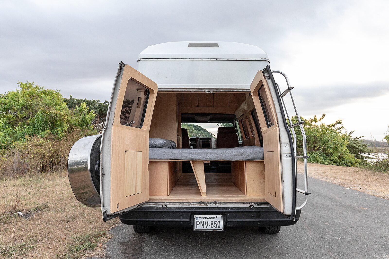 Photo 13 of 16 in This Chevy Camper Van’s Wondrous Wooden Interior Will ...