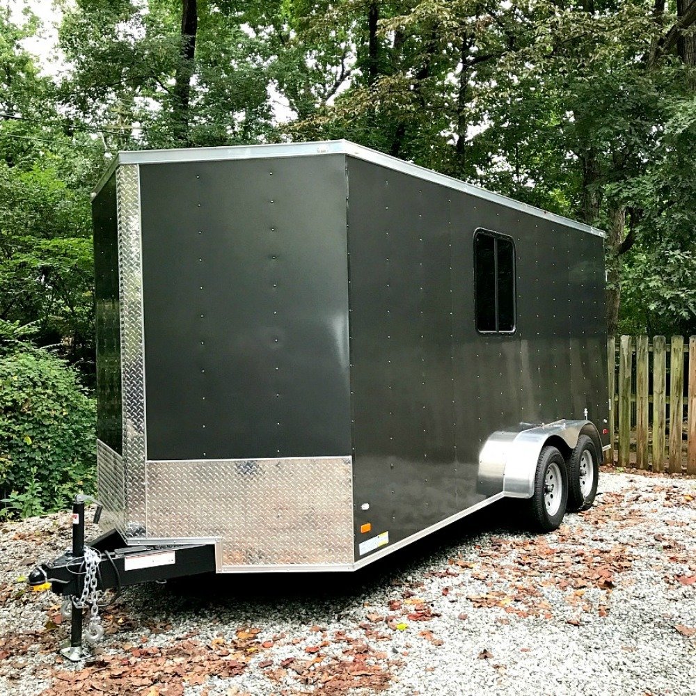 Photo 4 of 5 in Minnie, Our Tiny Cargo Trailer Conversion by Kristi ...