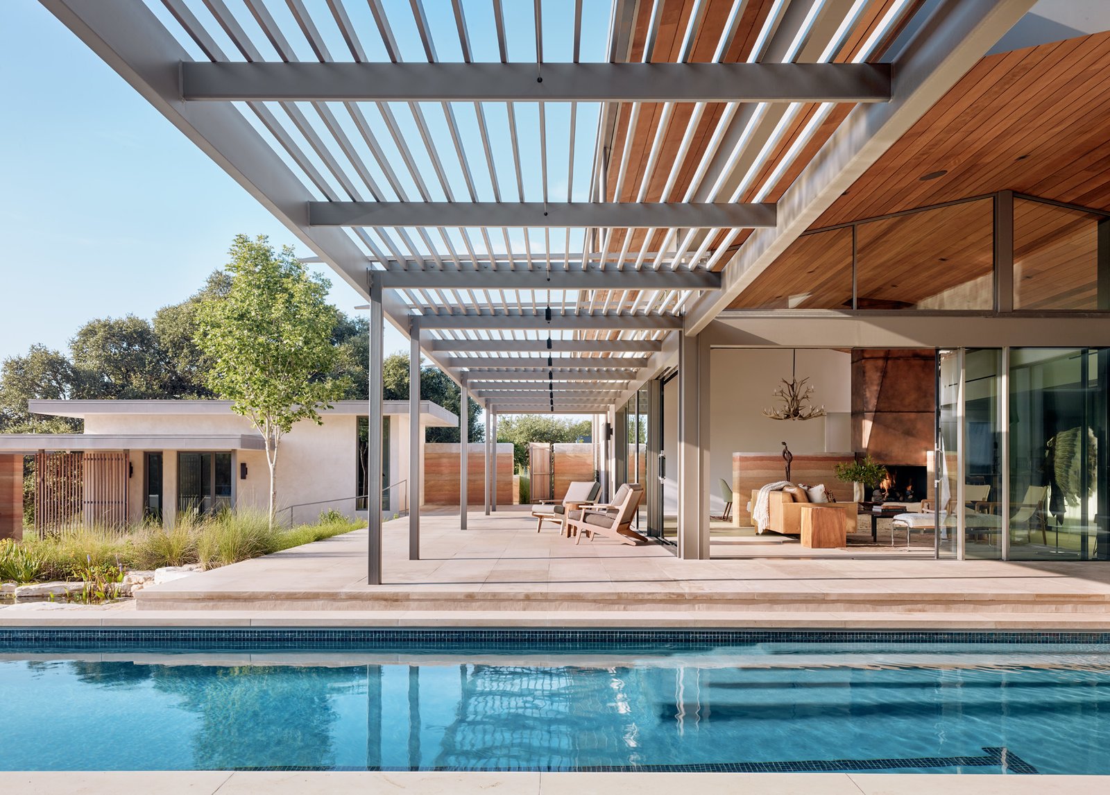 Photo 2 of 19 in A Rammed-Earth Home in Texas Echoes the Landscape in ...