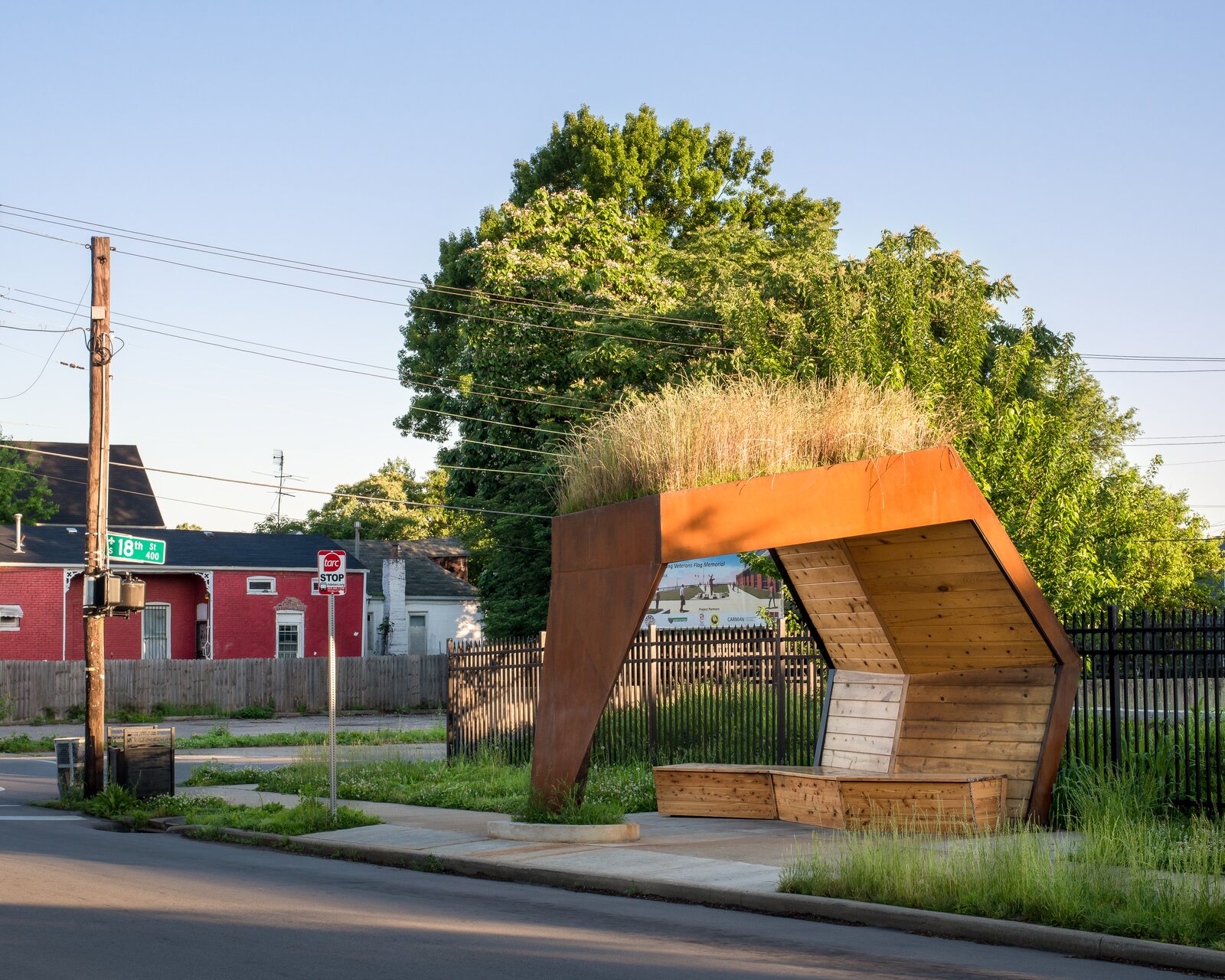 Photo 1 of 2 in SmART Stop #2 Bus Shelter by Luckett & Farley - Dwell