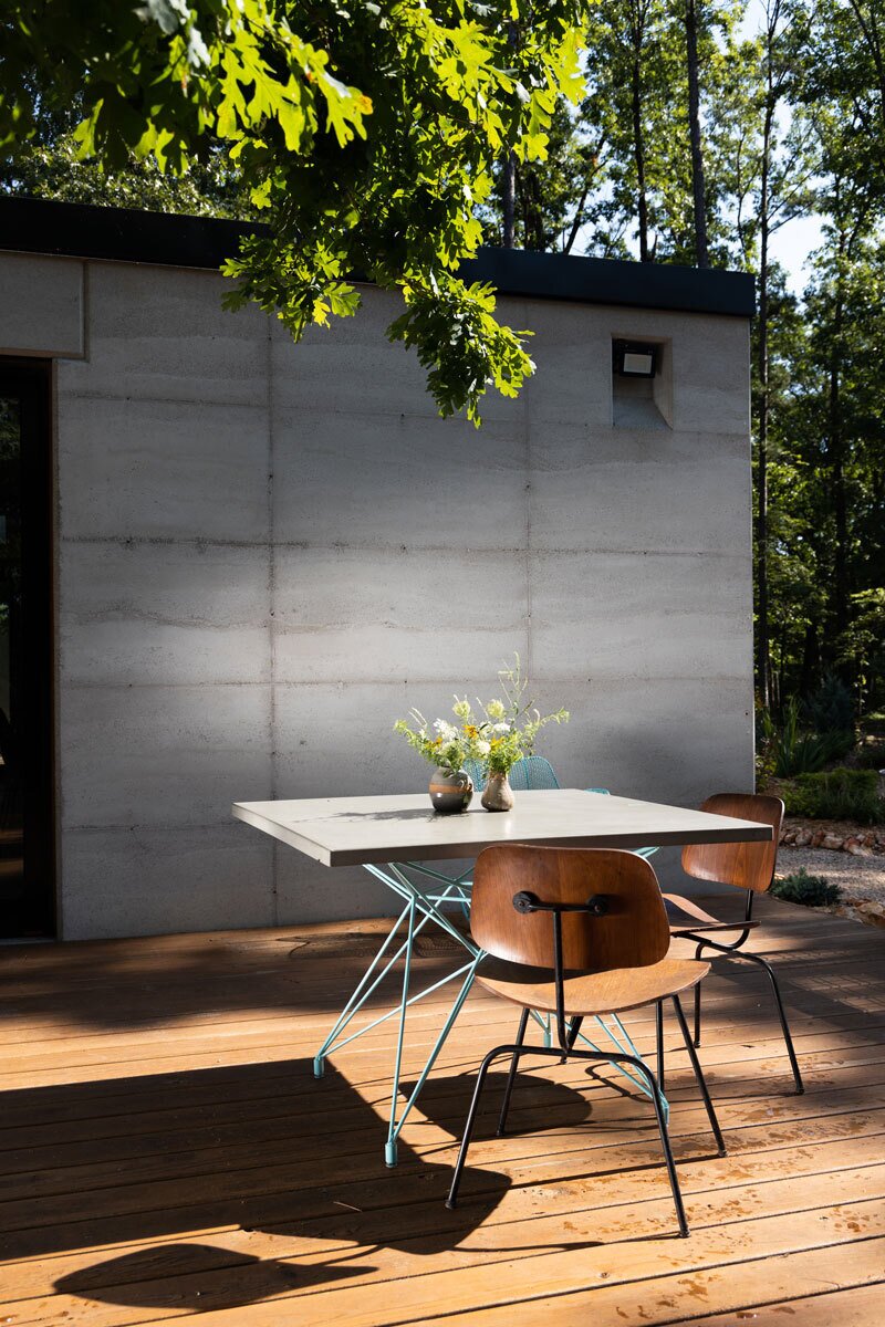 Photo 1 of 38 in The CALX Cabin, a Rammed Earth abode in the Ozark ...