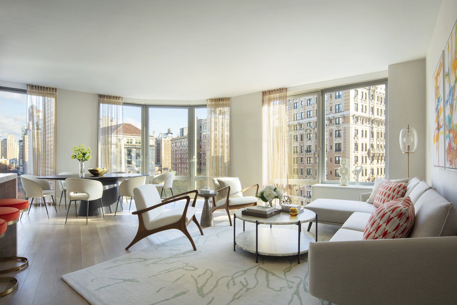 Photo 1 of 10 in Inside the Iconic Curved Glass Building on the Upper ...