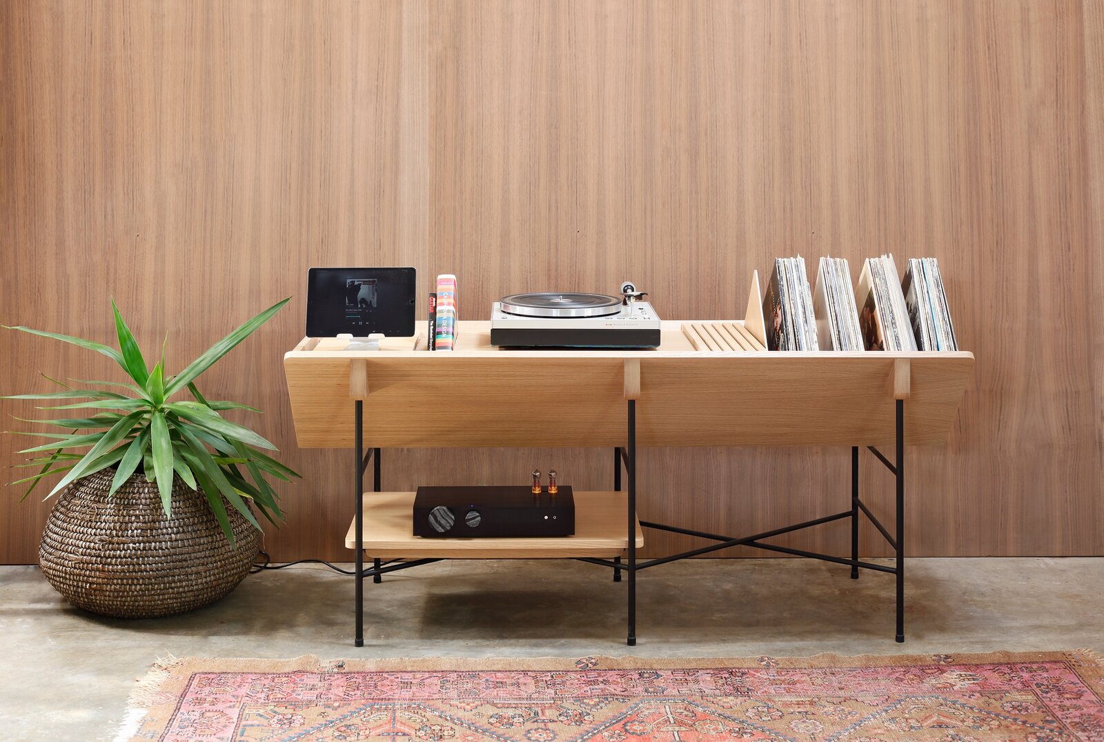 Geology Studio’s Open 45 Credenza optimizes streaming and vinyl ...