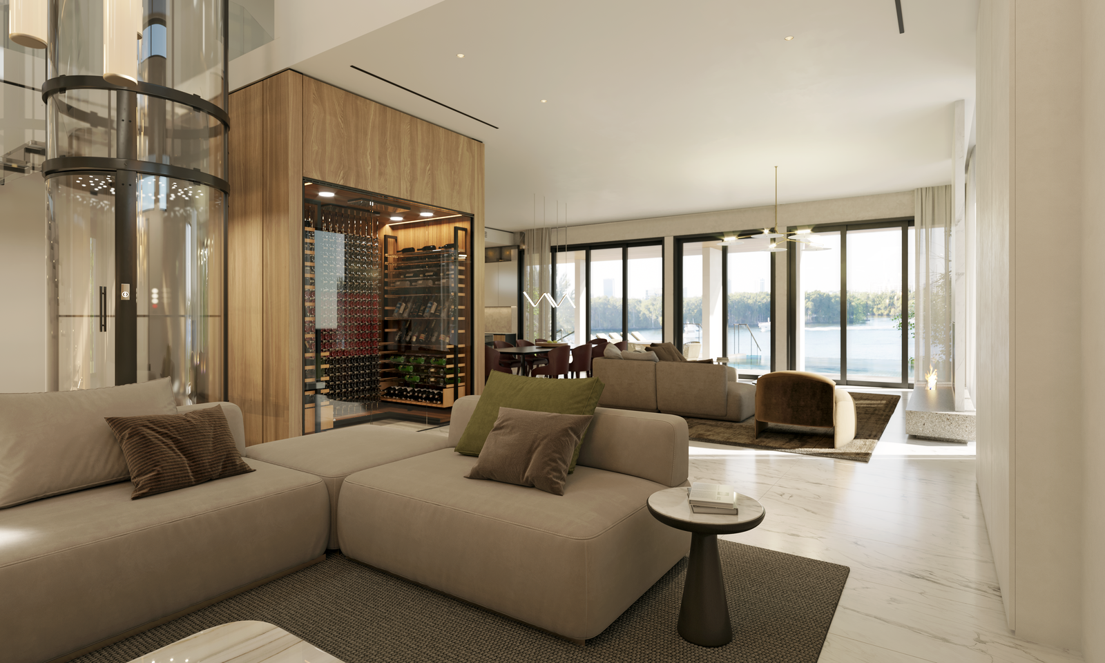 Photo 9 of 9 in $11.9M Waterfront Mansion with Massive Rooftop Is a ...