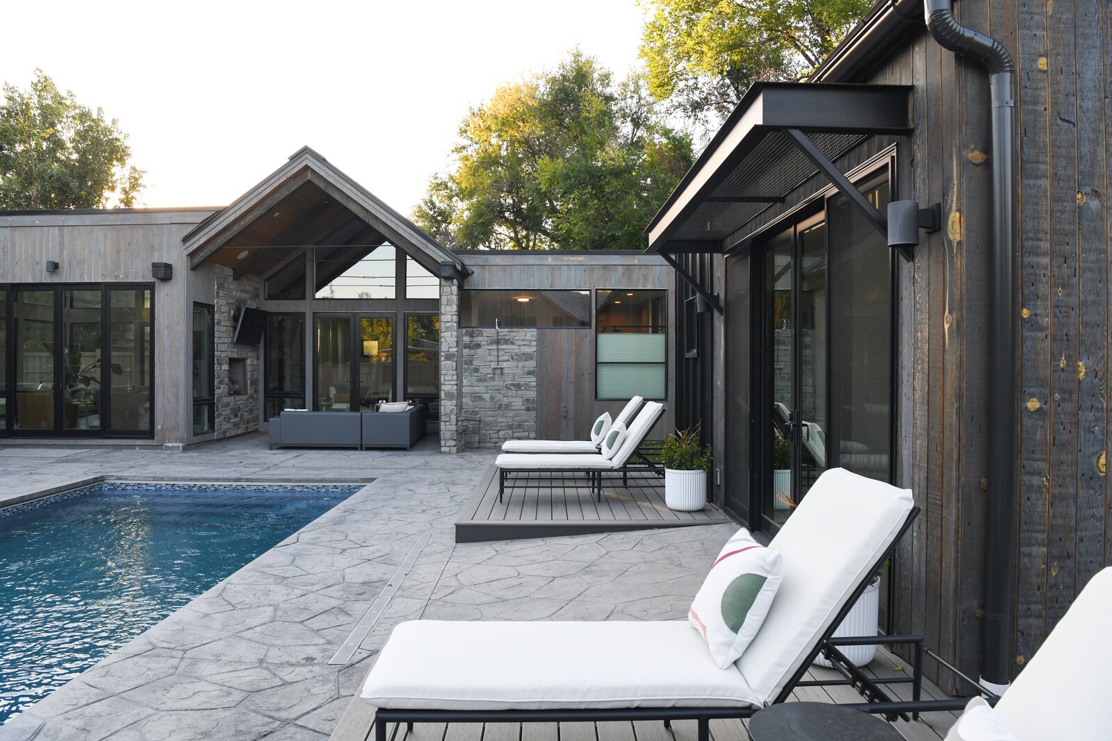 Photo 9 of 13 in Modern Boulder Backyard with Pool House by Yardzen - Dwell