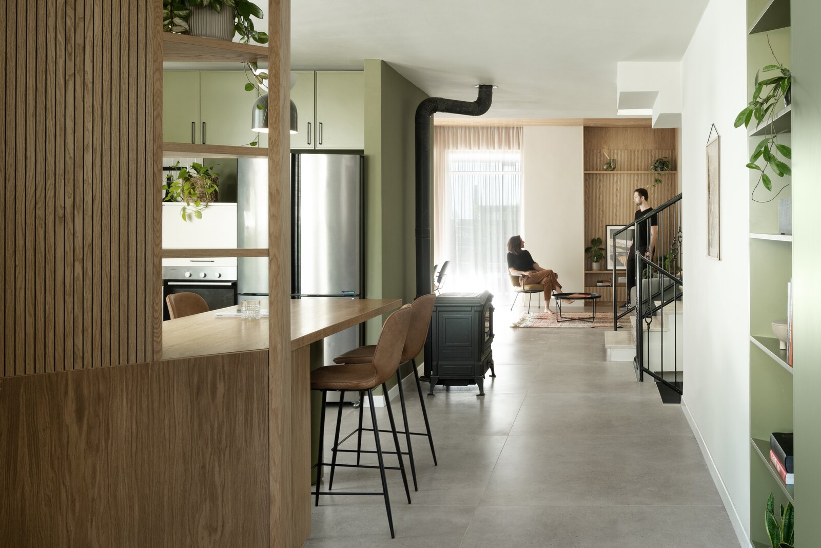 Olive Green House (8 Photos) - Dwell