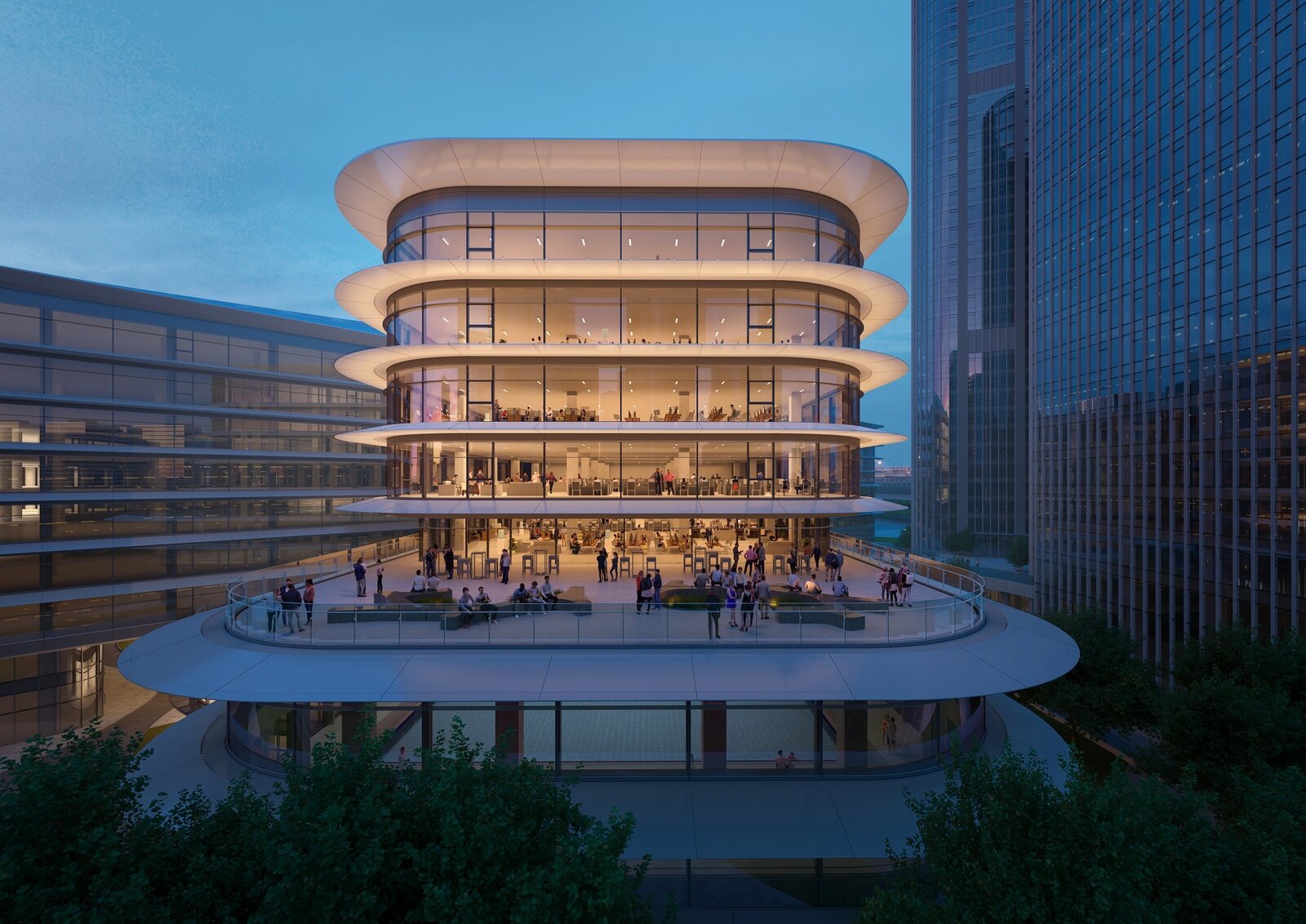 Photo 12 of 19 in Aedas-Designed JOYY Industrial Internet Headquarters ...