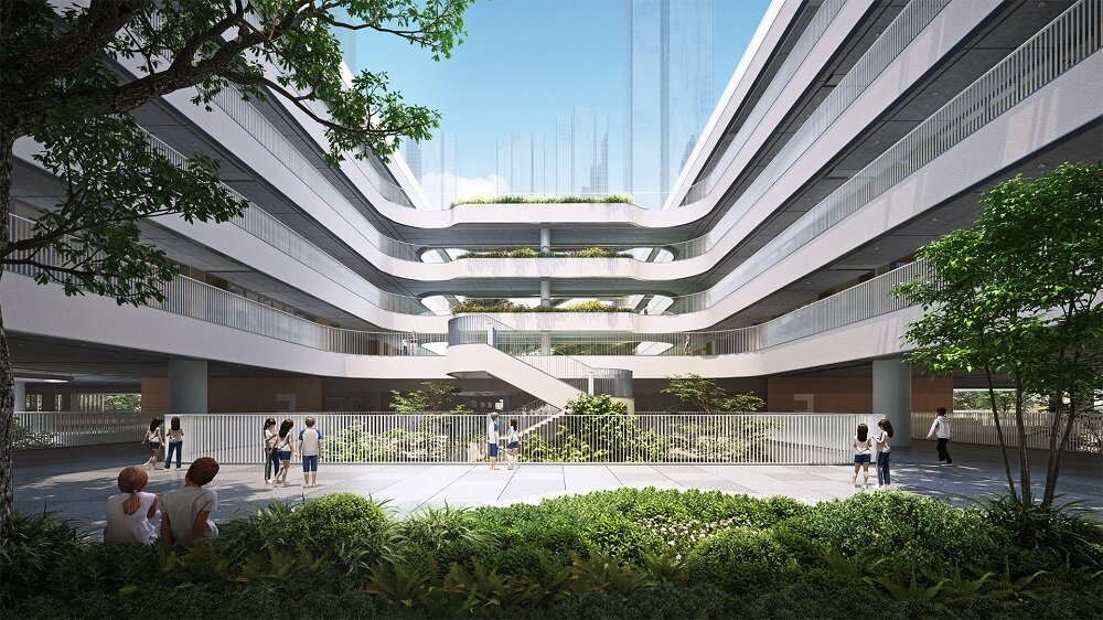 Photo 12 of 14 in Aedas unveils a world-class collaborative campus in Shenzhen connecting ...