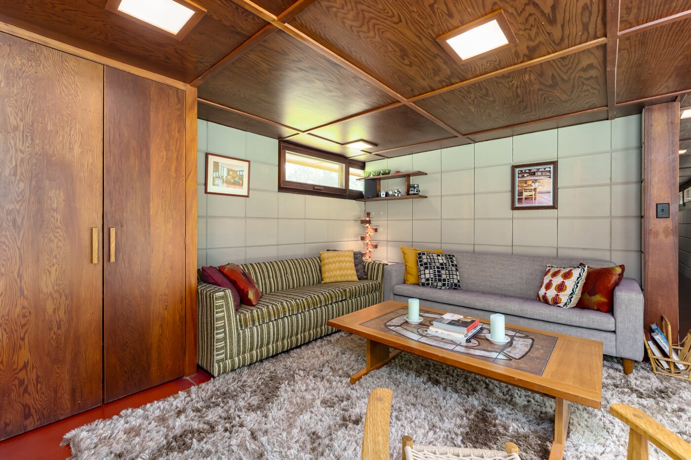 Photo 3 of 7 in Two Frank Lloyd Wright houses for sale together in Michigan by Victoria Krause ...