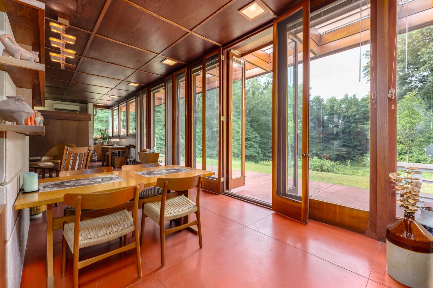 Photo 4 of 7 in Two Frank Lloyd Wright houses for sale together in ...