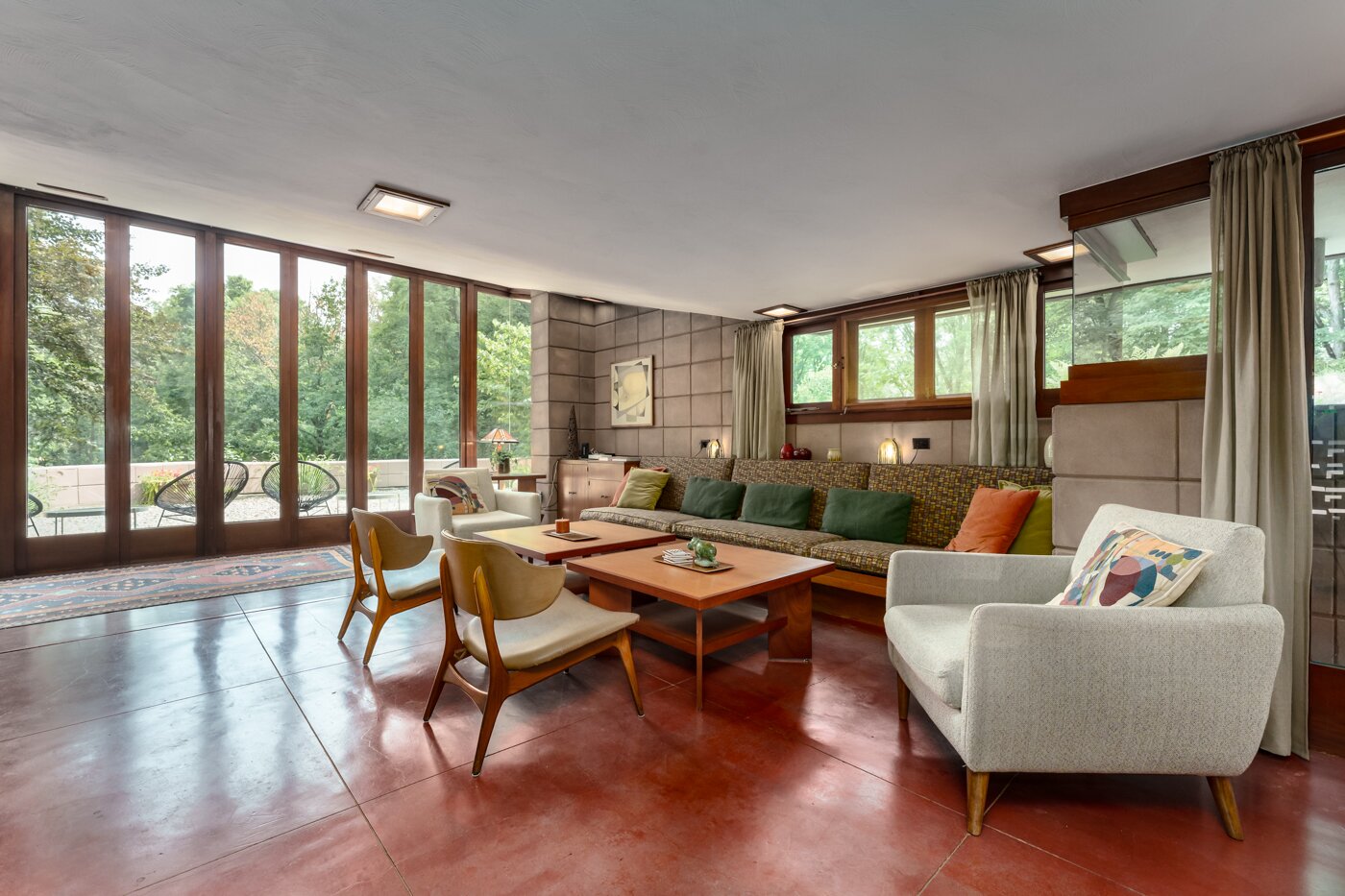 Photo 6 of 7 in Two Frank Lloyd Wright houses for sale together in Michigan by Victoria Krause ...