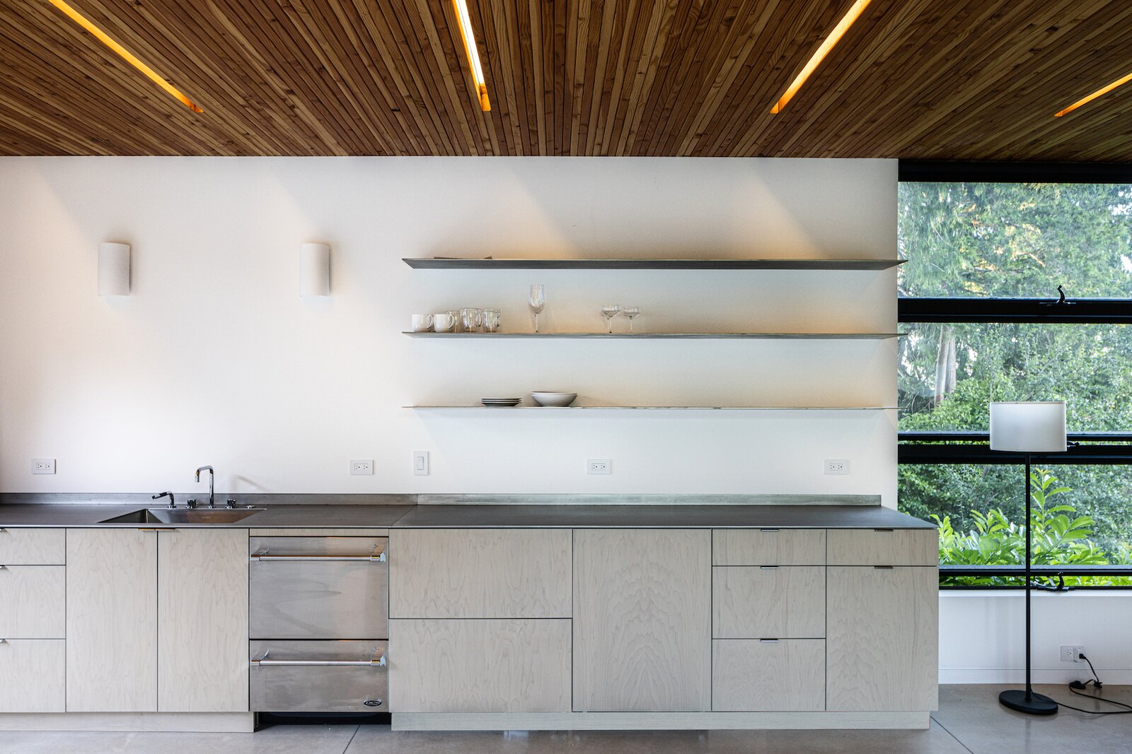 Photo 6 of 12 in The Green Roof ‘Planter’ Softens This Cor-Ten Steel ...